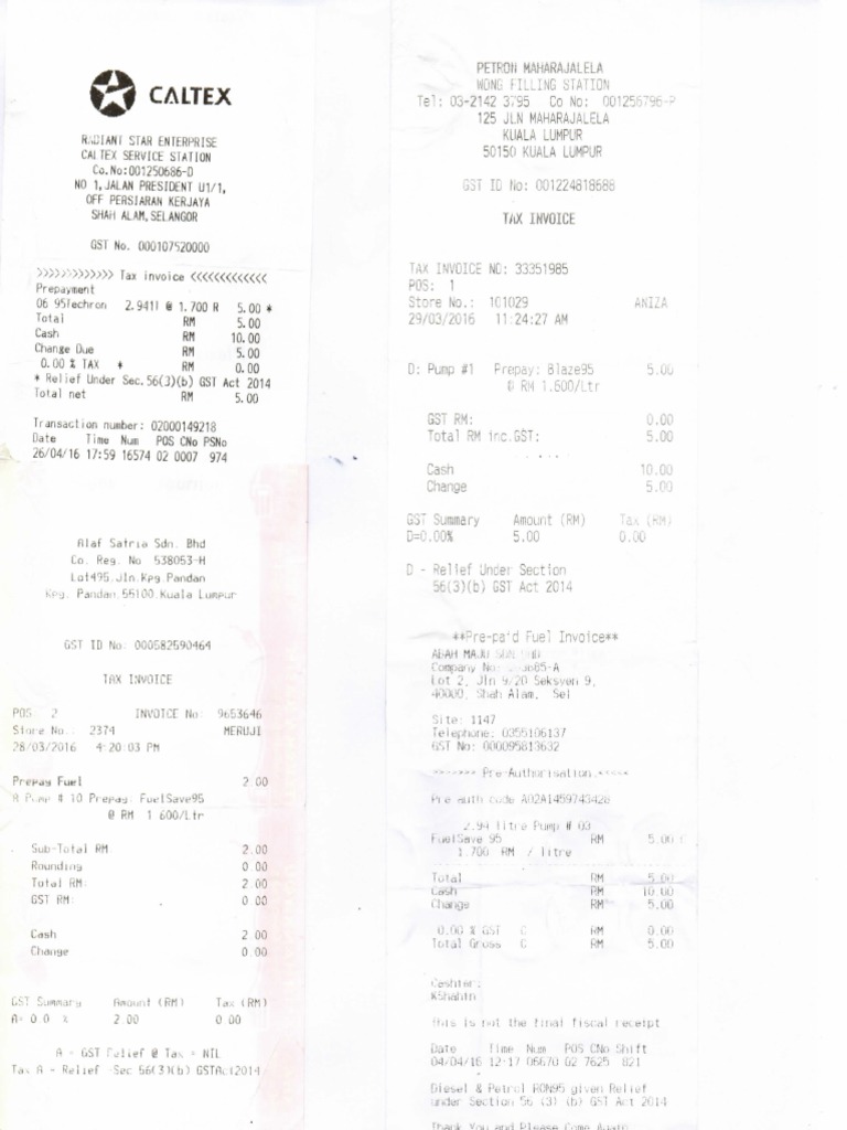 Fuel Claim | PDF