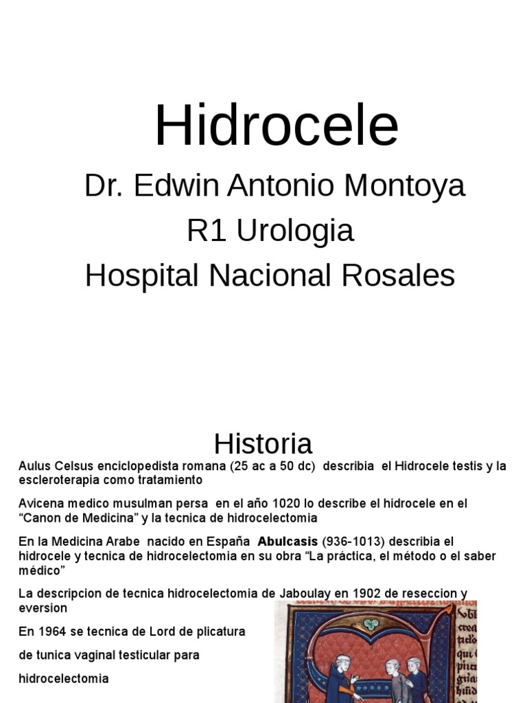 Hidrocele: Anatomía, Etiología, Diagnóstico y Tratamiento Quirúrgico ...