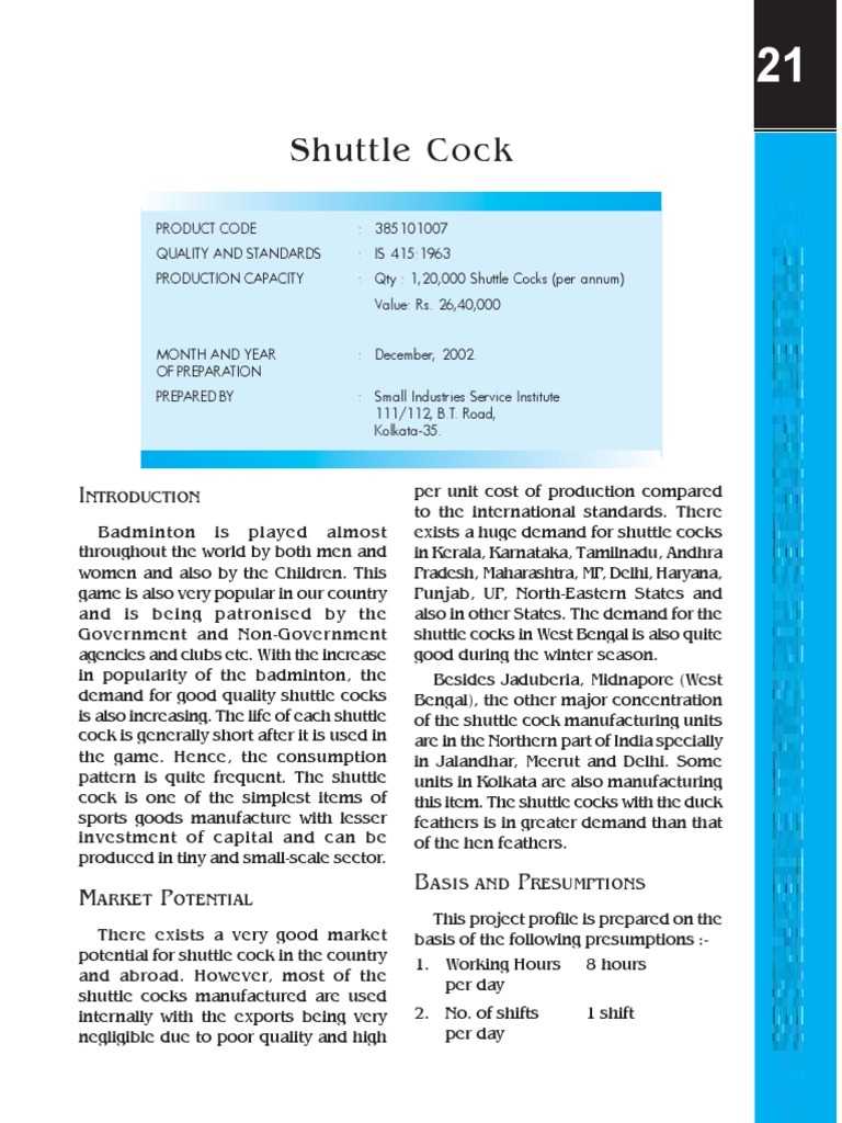 Shuttle Cock | PDF | Factory | Depreciation