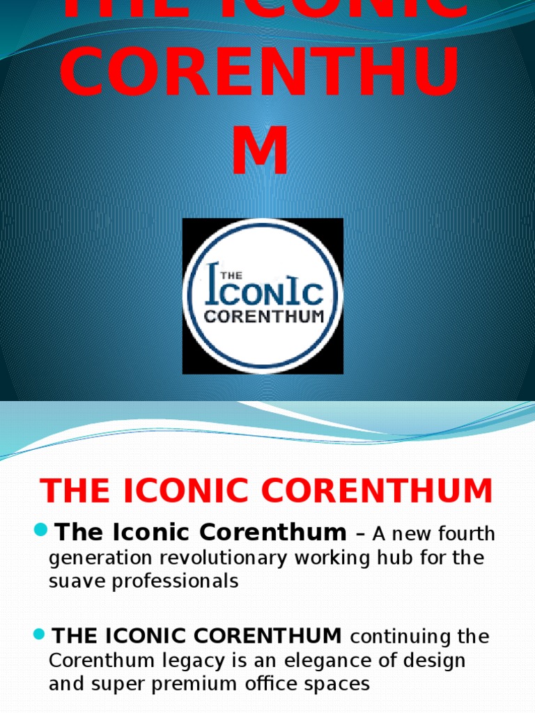 The Iconic Corenthum | PDF | Business