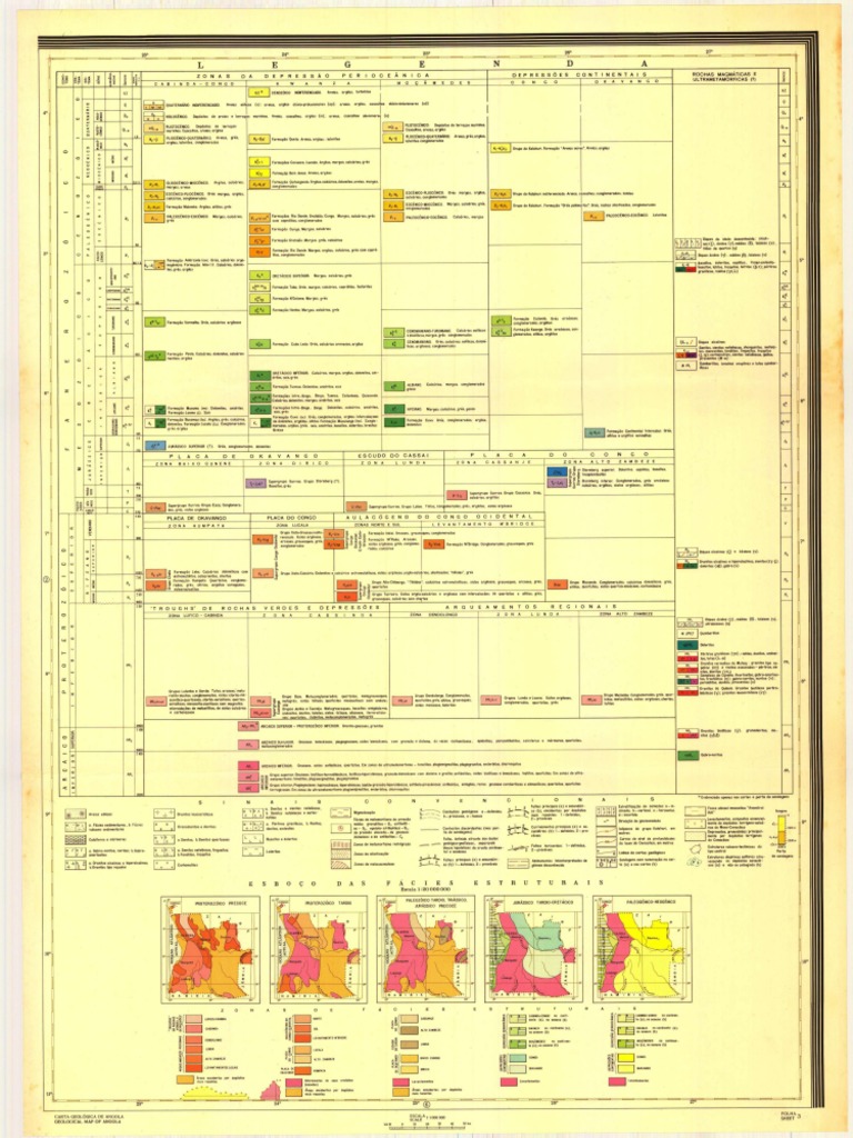 Carta Geologica de Angola | PDF