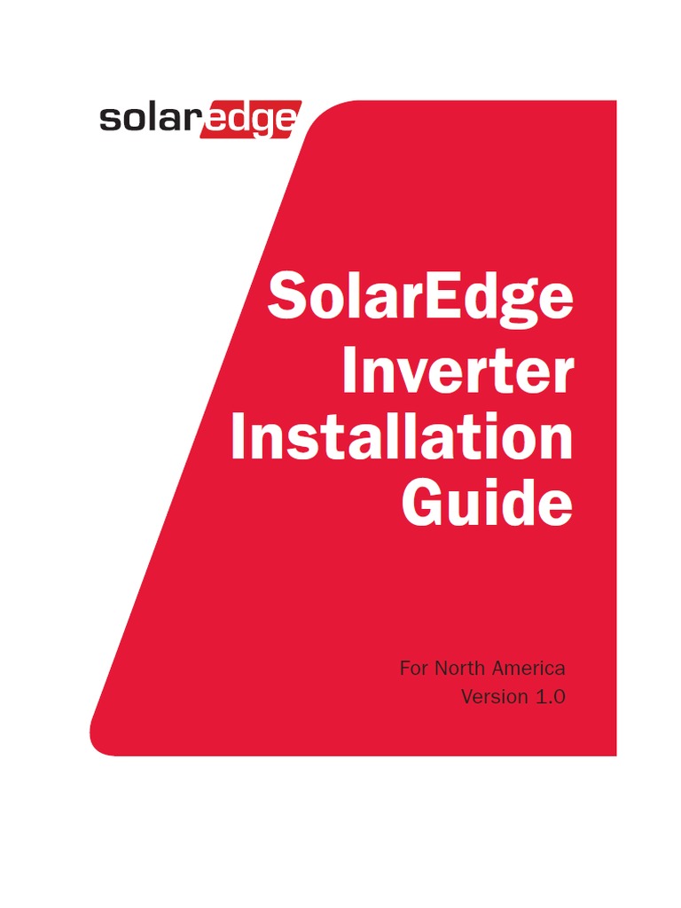 SolarEdge Single and Three Phase Inverter User Manual | Power Inverter ...