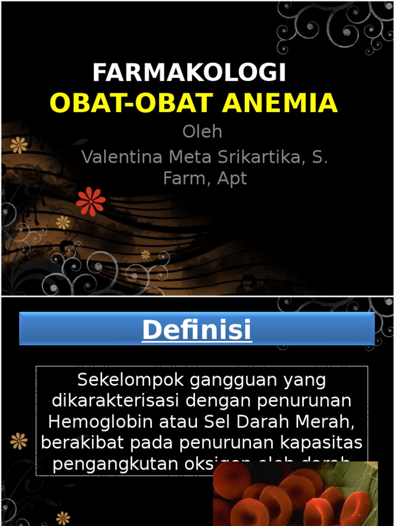 Farmakologi: Obat-Obat Anemia | PDF | Anemia | Medical Specialties
