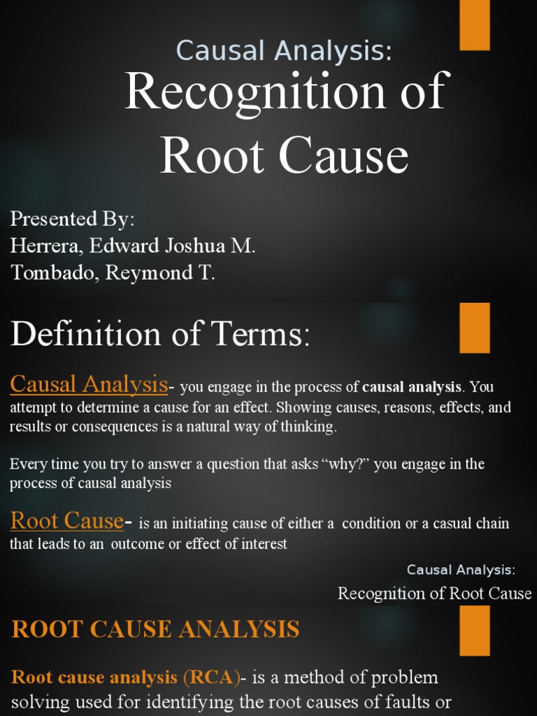 Recognition of Root Cause | PDF | Causality | Epistemology