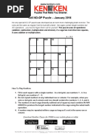 Hard 5x5 KenKen Puzzles with Answers | PDF