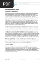 Sample Training Policy | PDF | Employment | Educational Technology