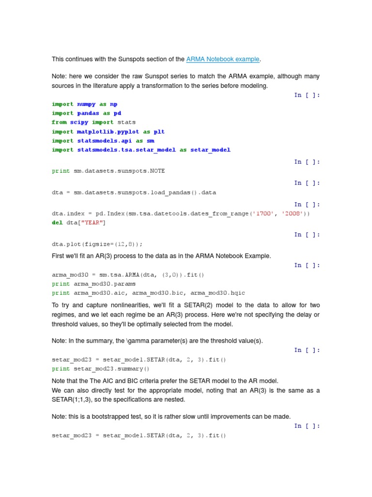 Numpy Np Pandas Pd Scipy Matplotlib Pyplot Plt Statsmodels Api Sm