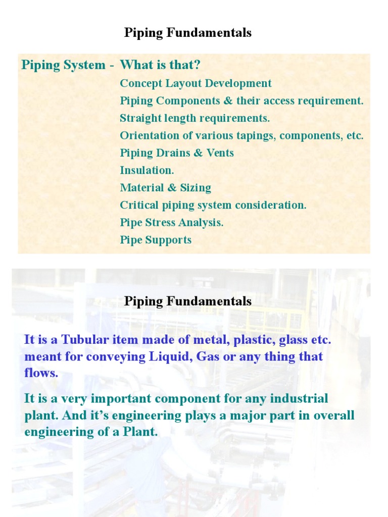 Piping Fundamentals: Piping System - What Is That? | Download Free PDF ...