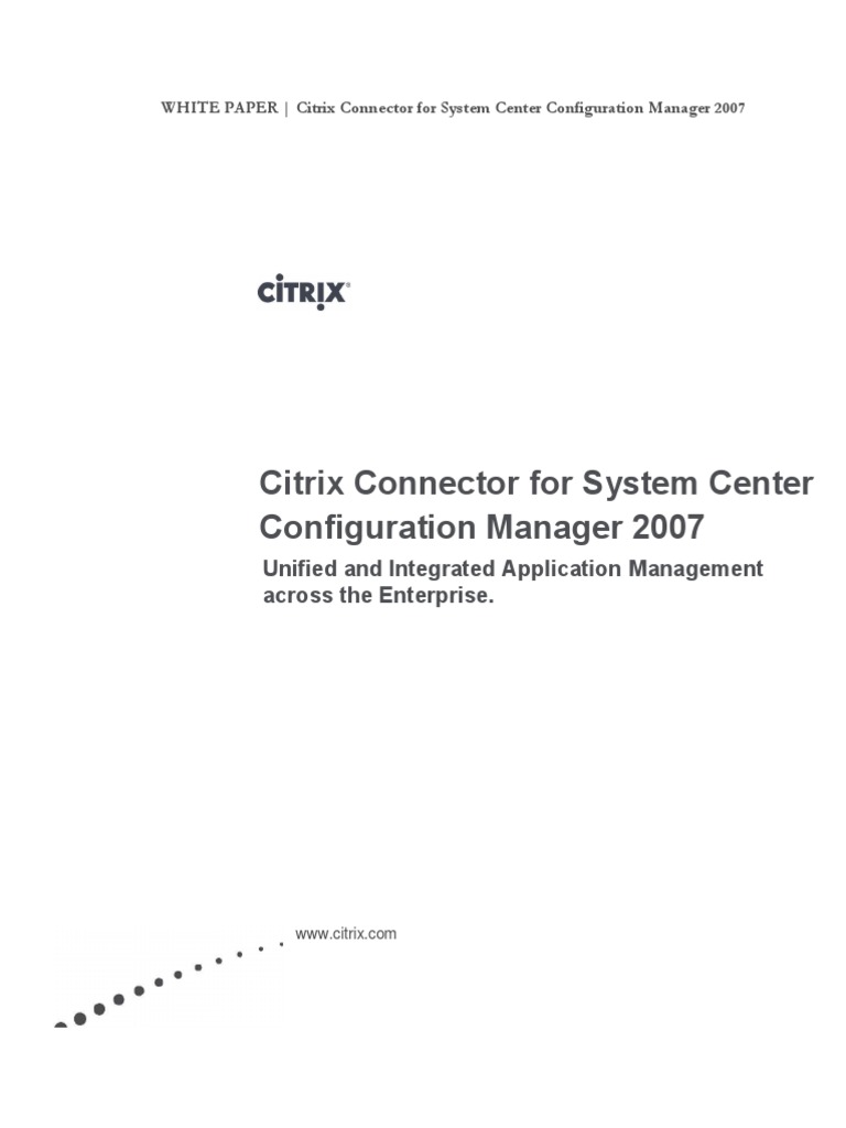 Citrix Connector For System Center Configuration Manager | PDF | Citrix ...