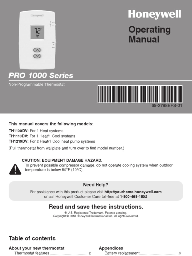Honeywell - Pro1000 User Manual | PDF | Atmospheric Thermodynamics ...