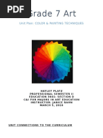 Color Wheel Lesson Plan | PDF | Paintings | Composition (Visual Arts)