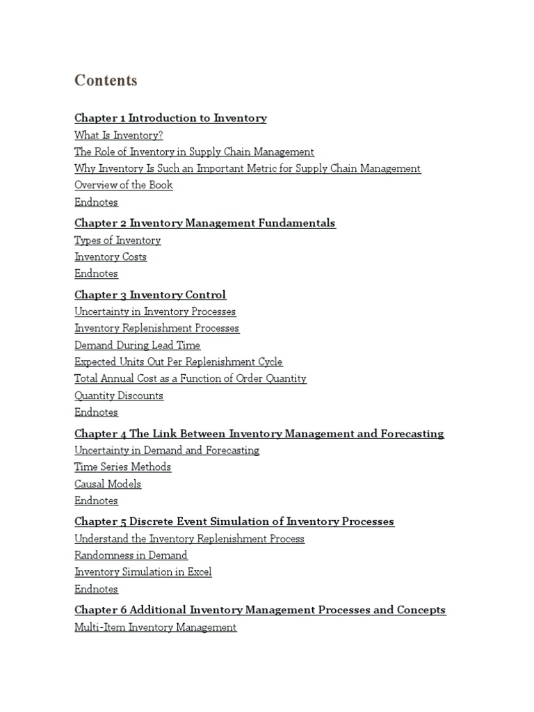 Inventory Management Essentials Guide | PDF | Inventory | Supply Chain ...