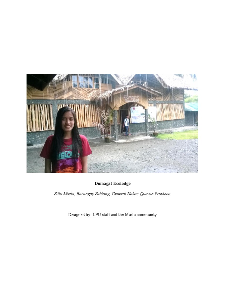 A Critique of the Dumagat Ecolodge: An Analysis of its Design ...