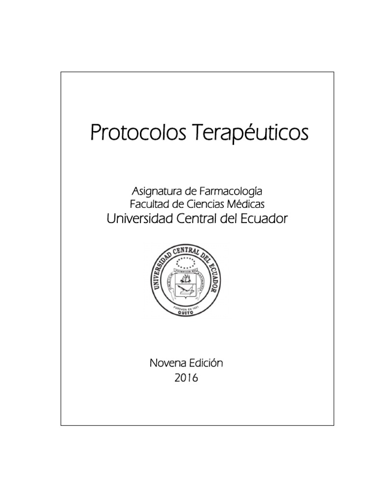 Protocolos Terapeuticos | PDF