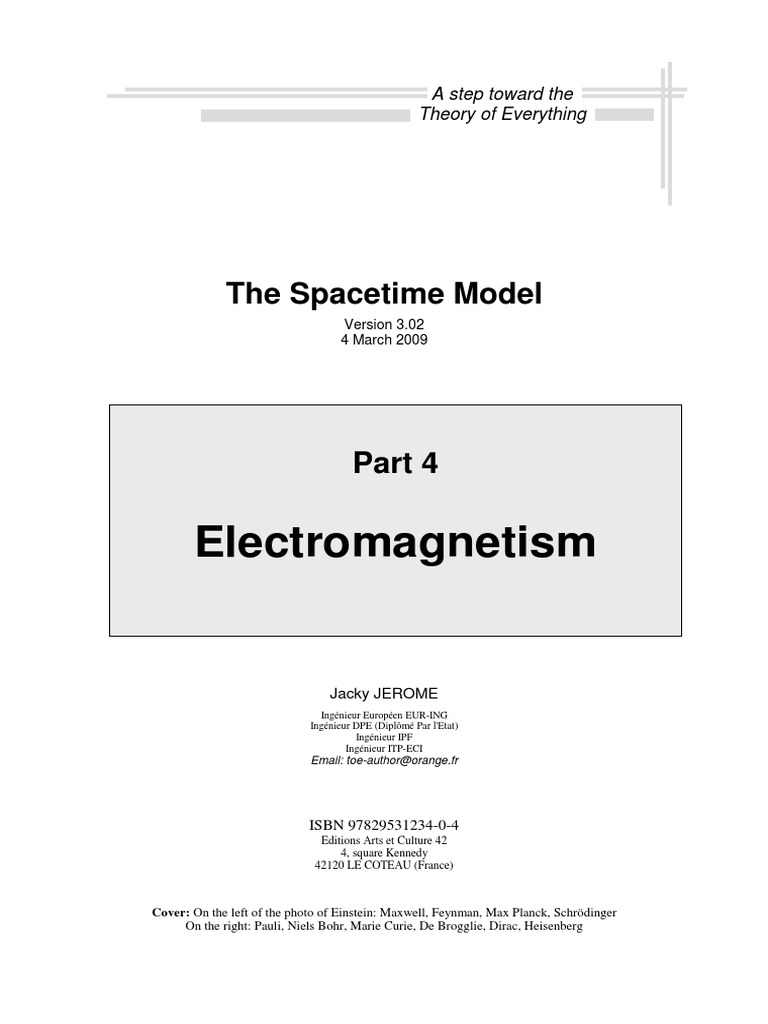 Electromagnetism The Spacetime Model Download Free Pdf Photon