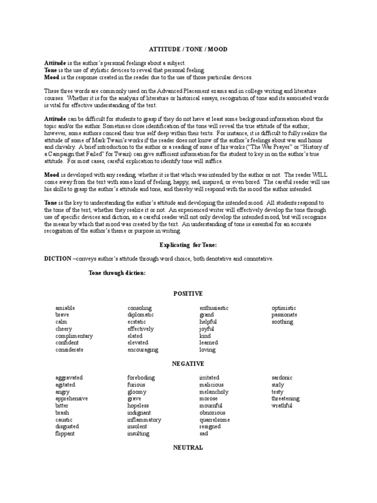 Tone of The Passage | PDF | Semiotics | Cognitive Science