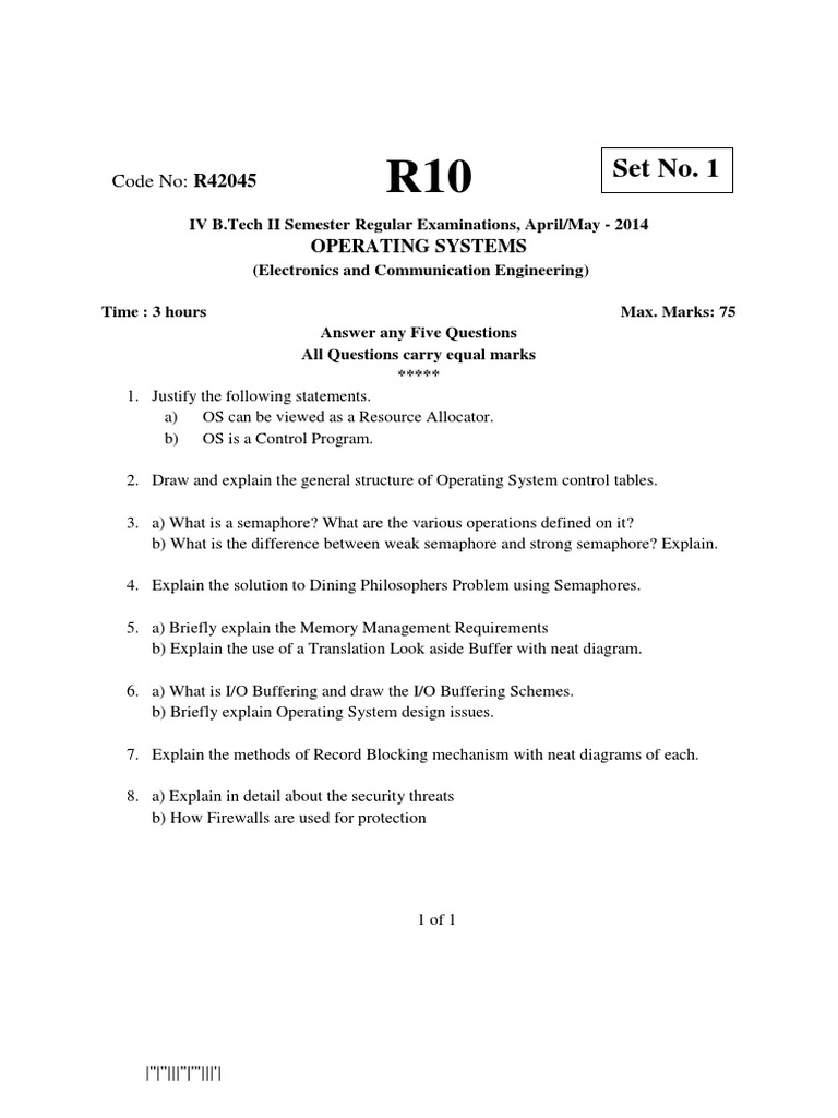 Operating Systems | PDF | Scheduling (Computing) | Operating System