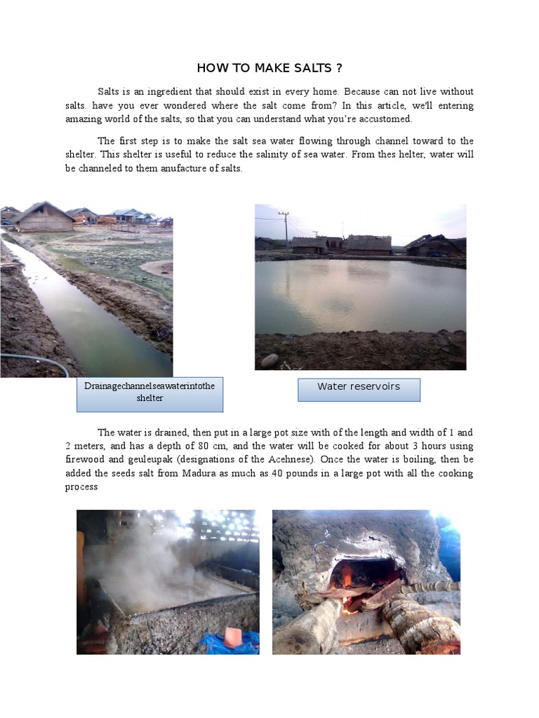 How To Make Salts ?: Water Reservoirs Drainagechannelseawaterintothe ...