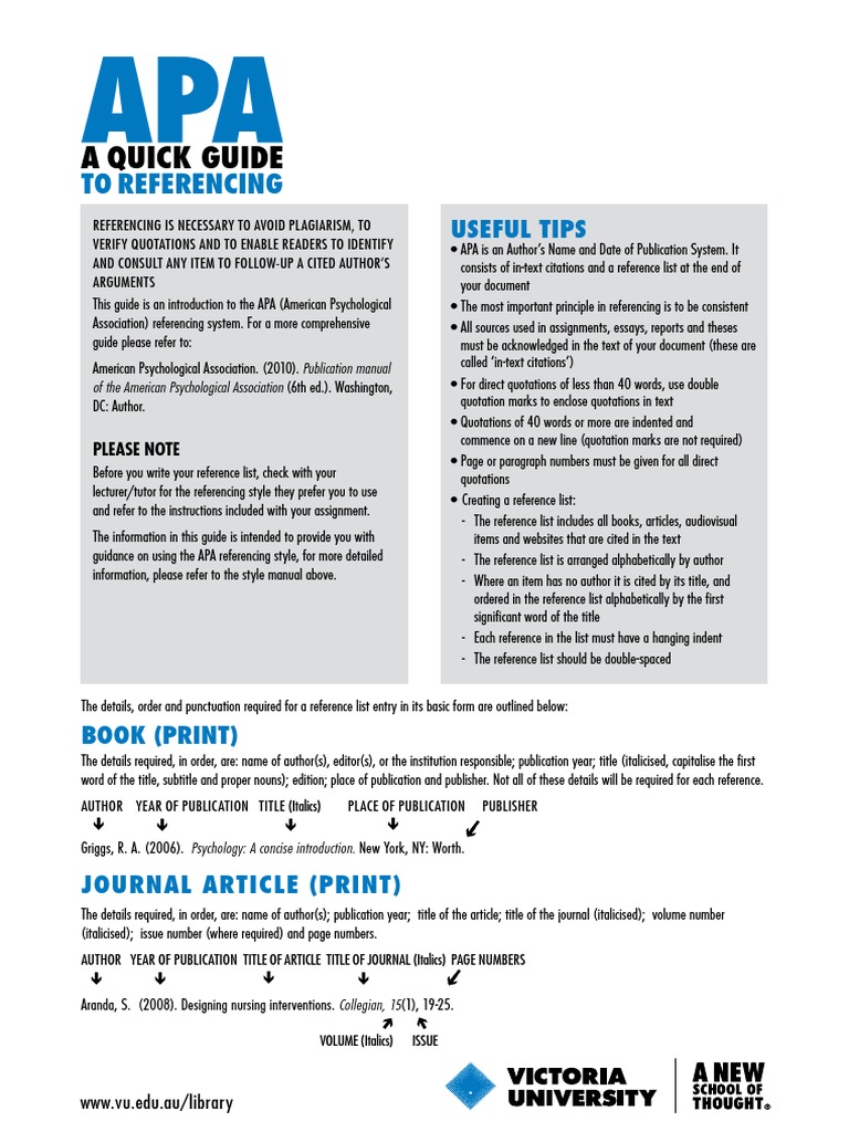 1 APA 6th Edition | Citation | Writing | Free 30-day Trial | Scribd