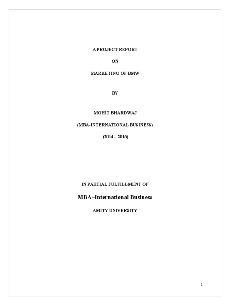 Marketing Strategy of BMW | PDF | Automobiles | Motor Vehicle