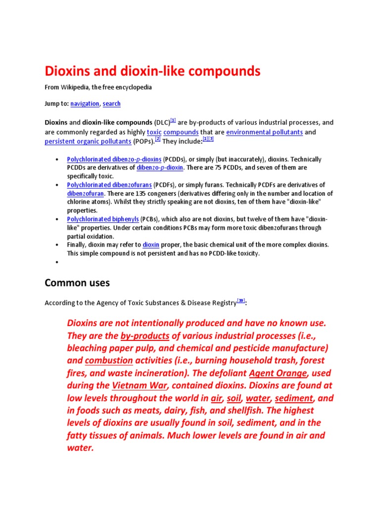 Dioxins & Furans | PDF | Polychlorinated Dibenzodioxins | Incineration