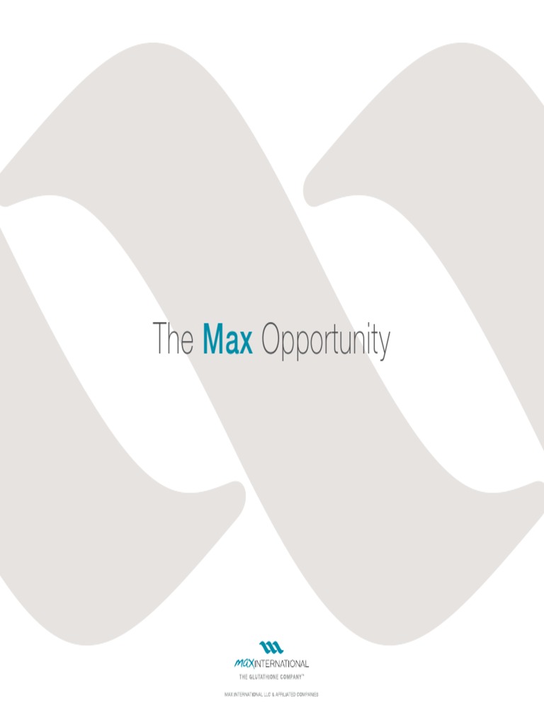 Introduction To MAX International | Download Free PDF | Glutathione ...