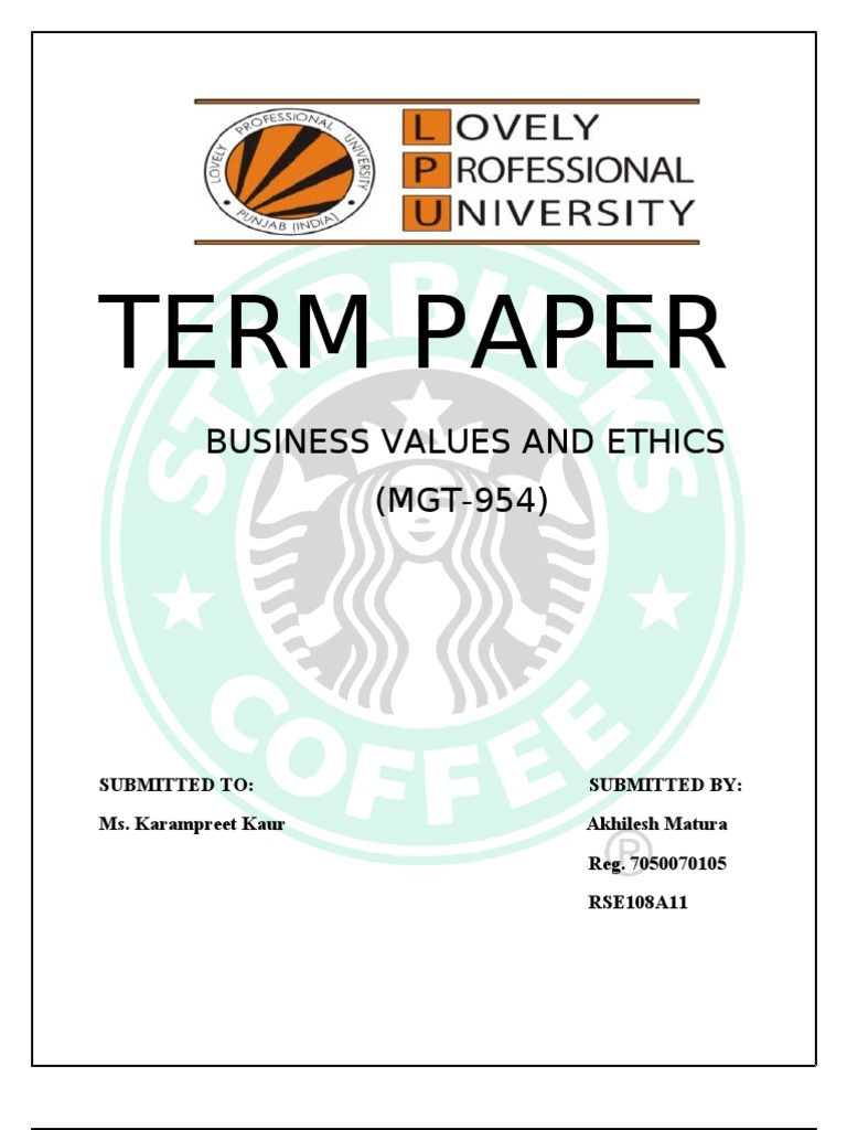 Starbucks Business Ethics Analysis | PDF | Starbucks | Fair Trade