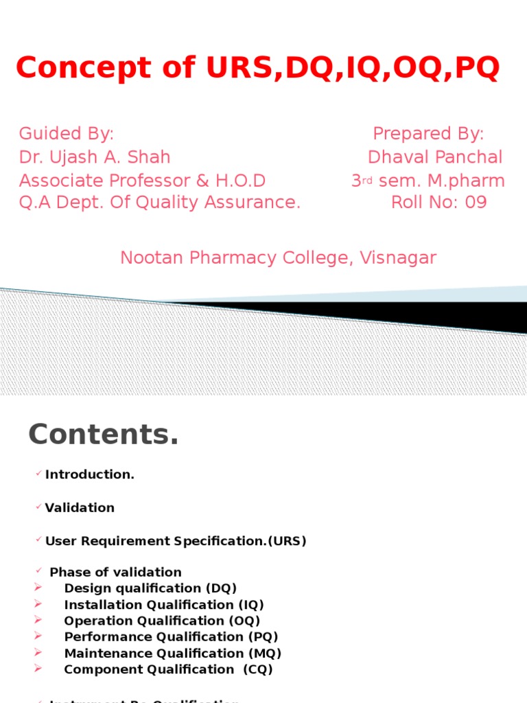 Validation Concepts | PDF | Verification And Validation | Specification (Technical Standard)