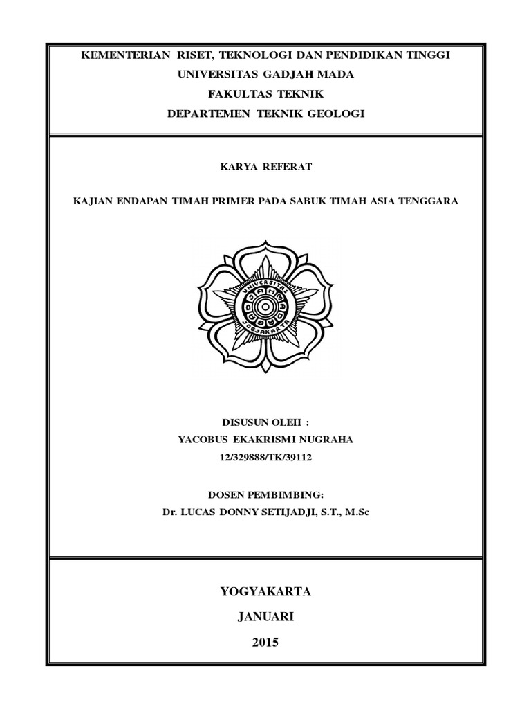 Kajian Tipe Endapan Timah Primer Pada Sabuk Timah Asia Tenggara | PDF