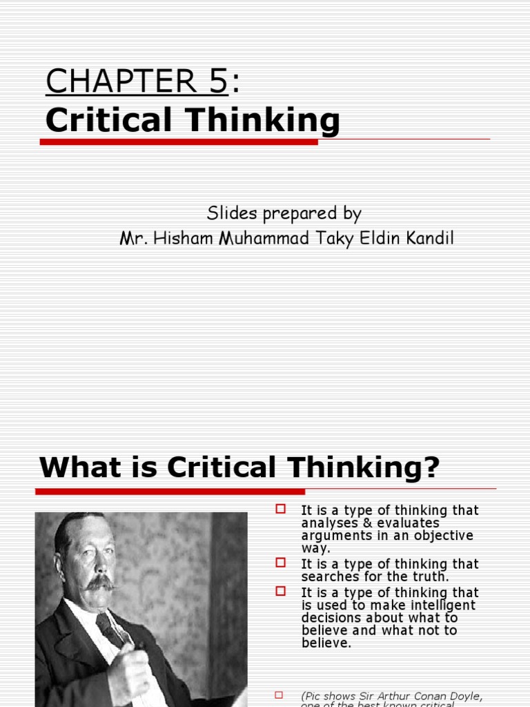 Chapter 5 - Critical Thinking | PDF | Critical Thinking | Infographics
