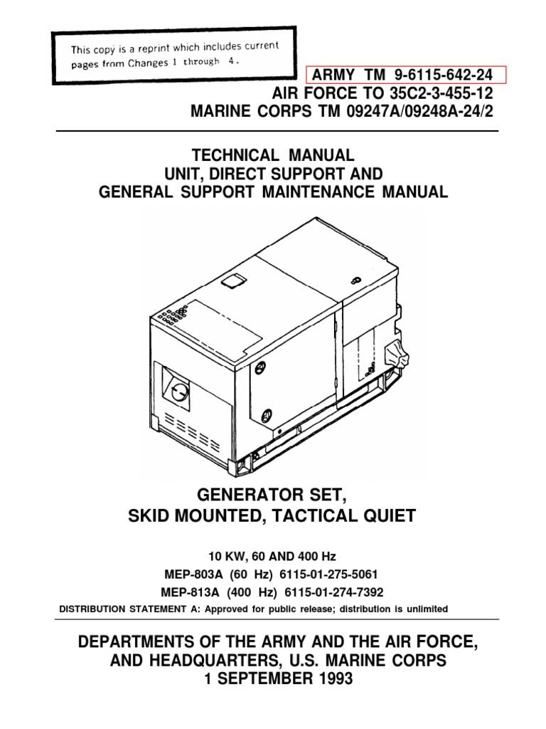 MEP 803A MEP 813A Technical Manual TM 9 6115 642 24 PDF | PDF | Relay ...