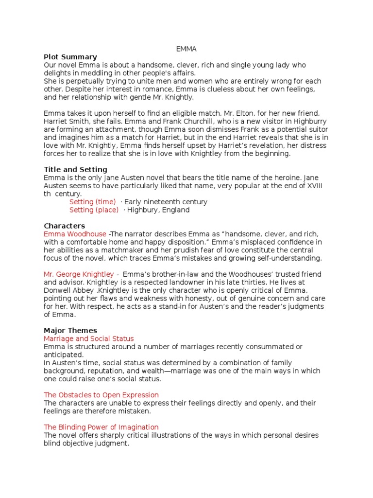 Emma Jane Austen | PDF | Emma (Novel)