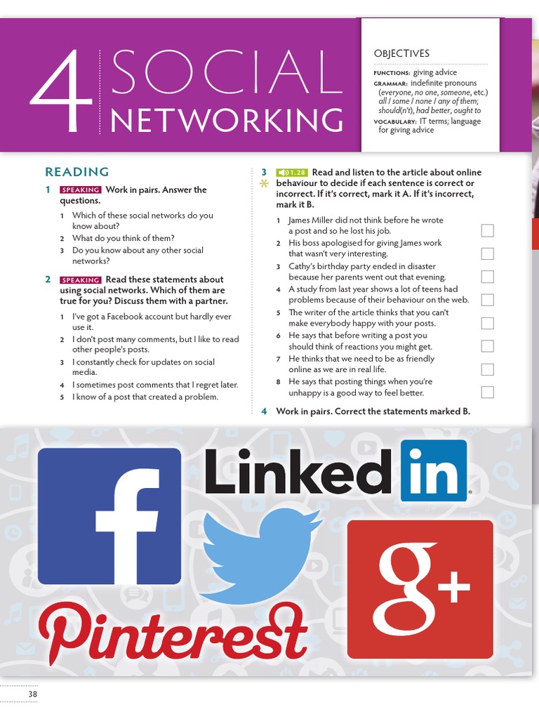 Think 2 Unit 4 Sample Unit | PDF | Books | Social Networking Service