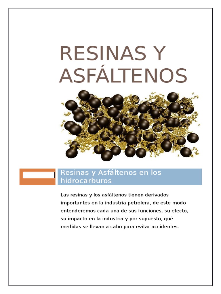 Resinas y Asfáltenos | Petróleo | Solubilidad