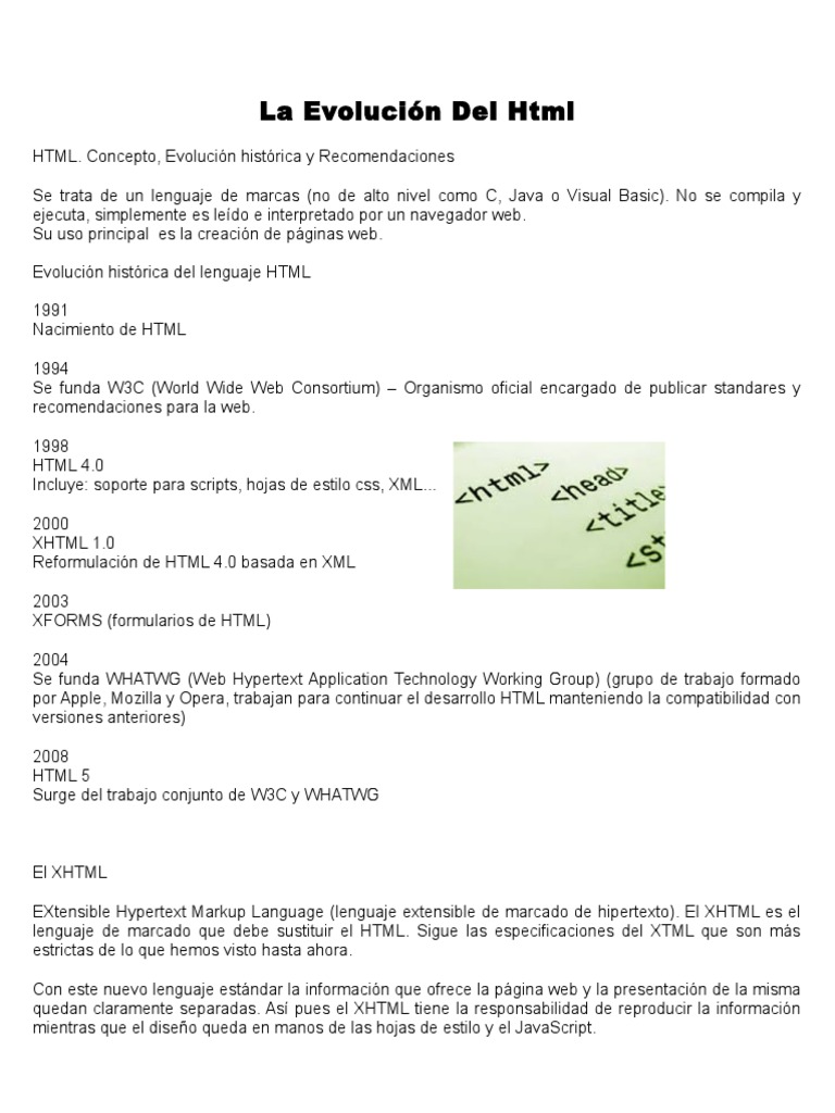 Evolución HTML CSS | PDF | HTML | Hojas de estilo en cascada