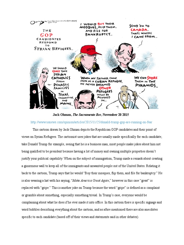 GOP Cartoons on Syrian Refugees | PDF | Republican Party (United States ...