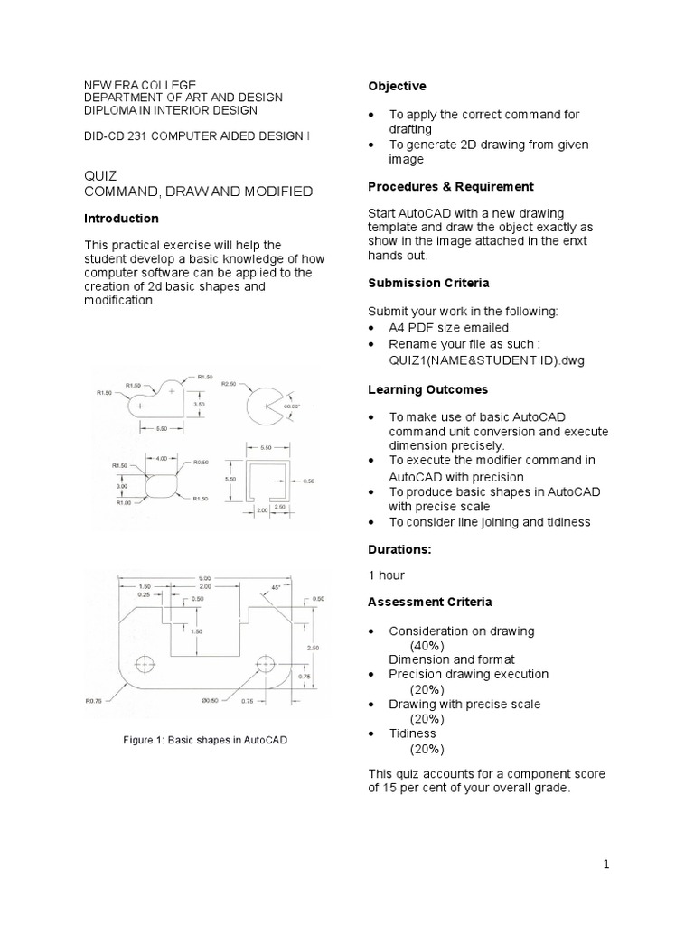 Autocad Quiz | PDF