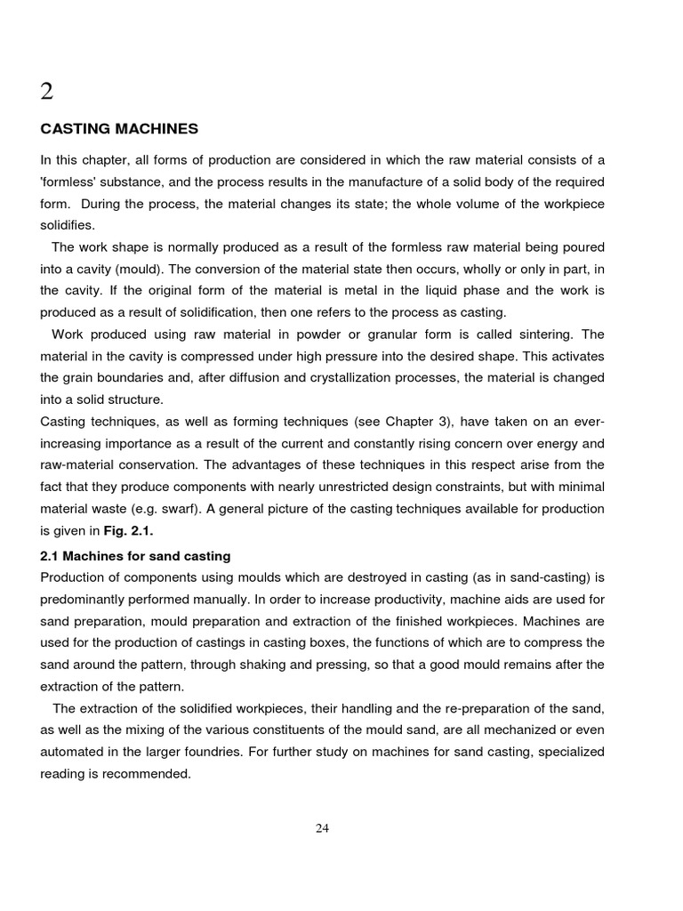 Casting Machines | PDF | Casting | Casting (Metalworking)