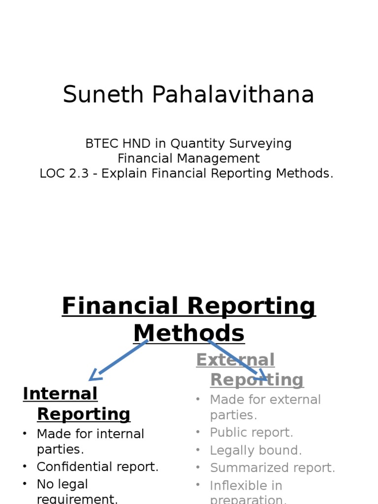 Financial Reporting Methods | PDF | Balance Sheet | Revenue