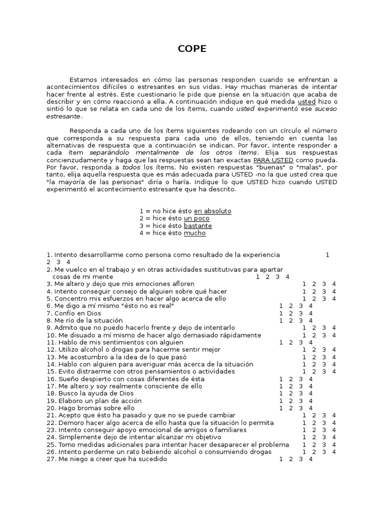 Análisis de estrategias de afrontamiento ante situaciones estresantes ...