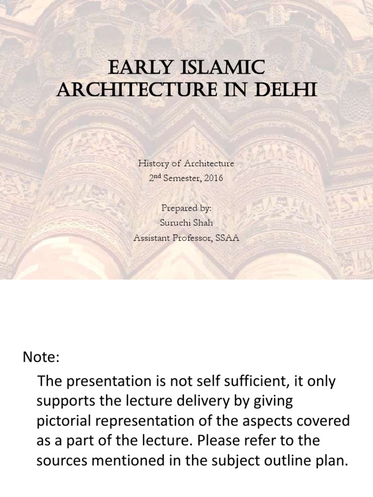 Islamic Architecture | PDF | Architectural Design | Architecture