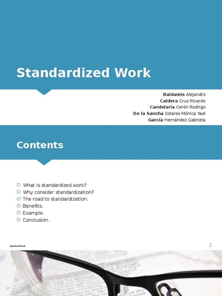Standardized Work | PDF | Standardization | Industries