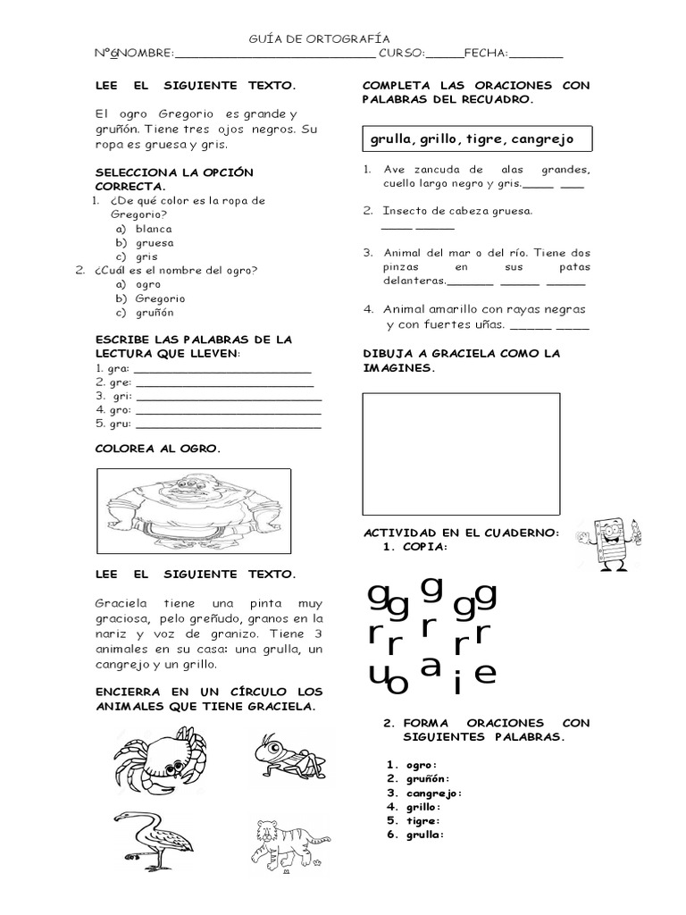 PALABRAS CON GR | PDF | Naturaleza