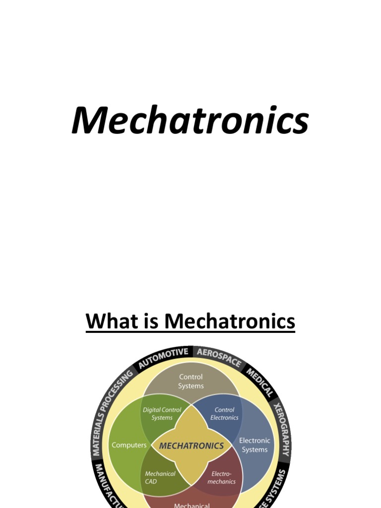 Mechatronic System Design | PDF | Actuator | Machines