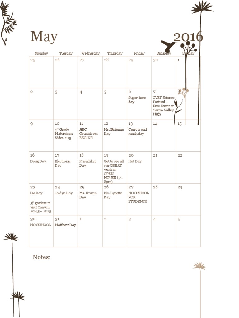 Abc Calendar | PDF
