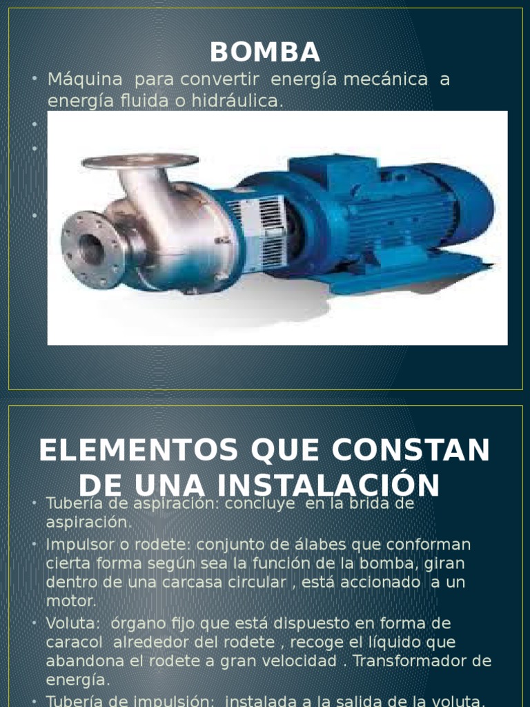 Bombas y Sus Partes | PDF | Bomba | Ingeniería mecánica