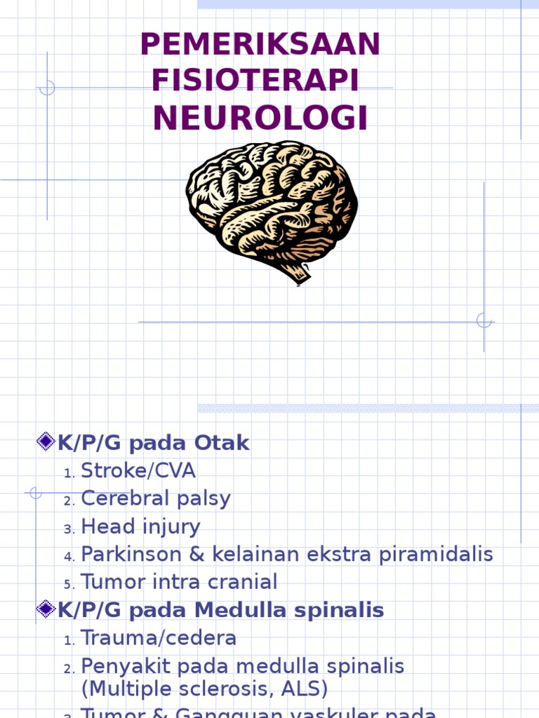 Pemeriksaan FT Neurologi | PDF