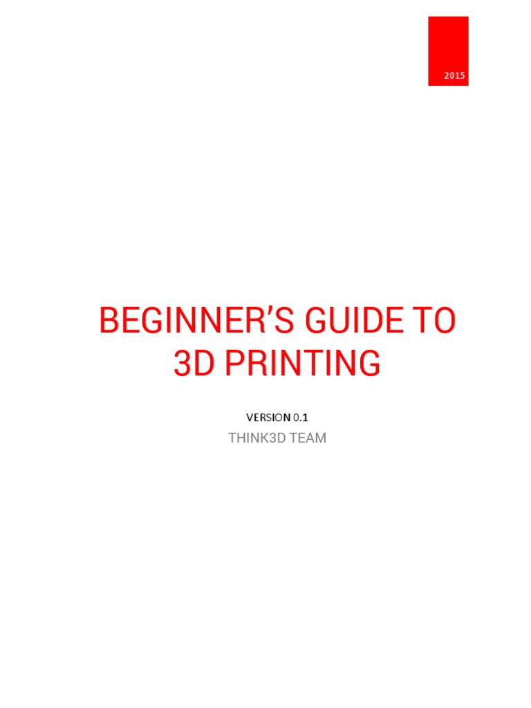 Beginners Guide To 3d Printing PDF | PDF