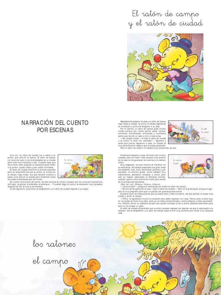 Secuencia Didáctica: Ratón de Campo y Ciudad | PDF | Ocio