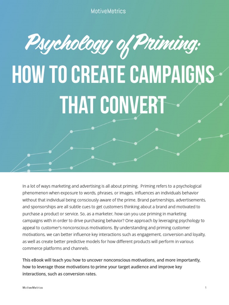 Priming | Download Free PDF | Priming (Psychology) | Motivation